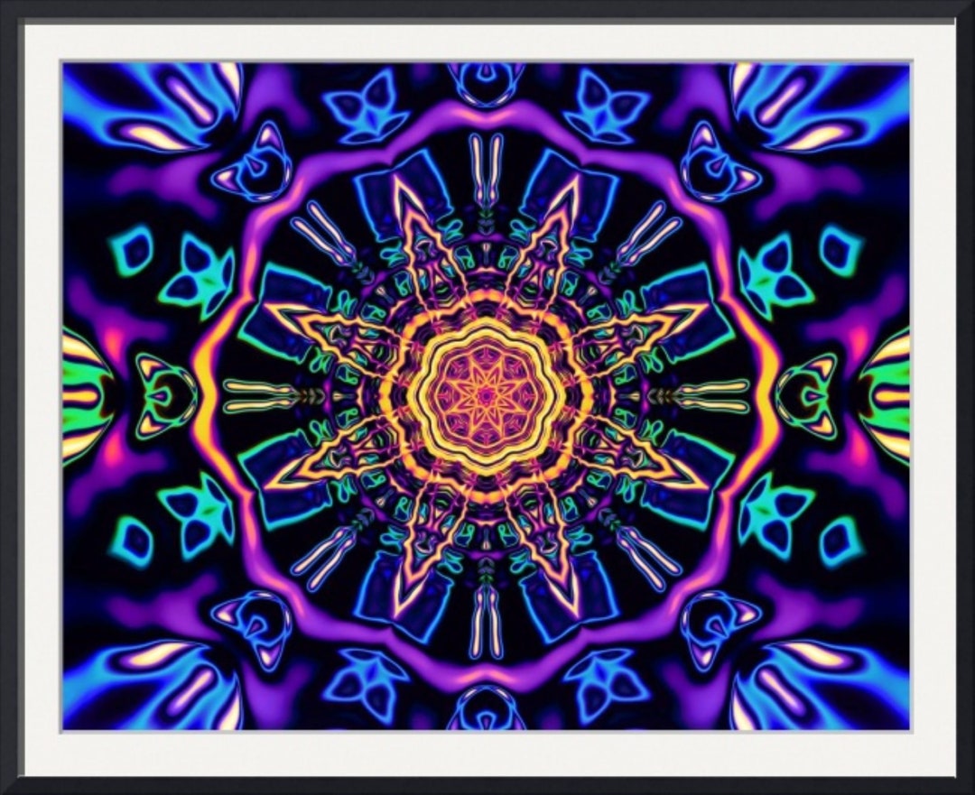 Mystical Mandala & Visionary Trippy 5D Diamond Painting 40cmx 30cms ...