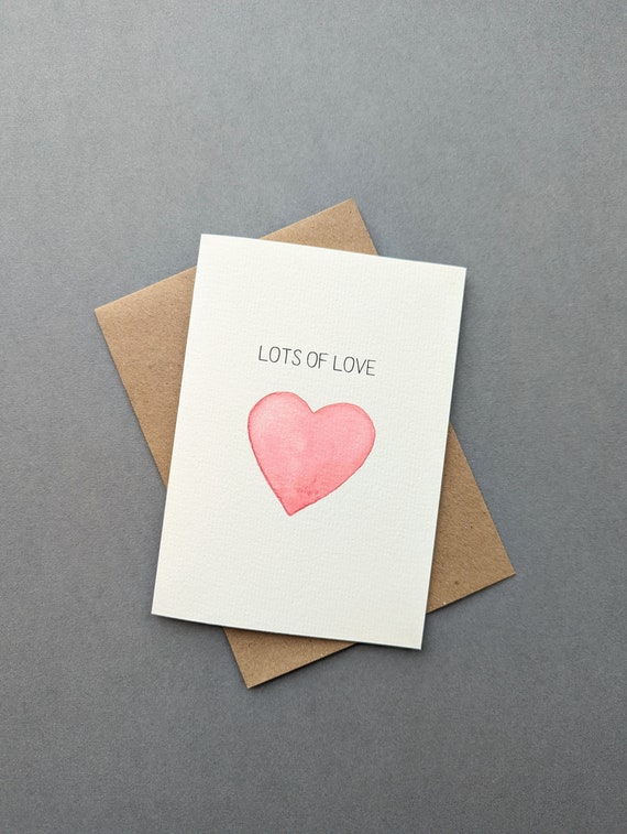 Lots of Love Card Etsy