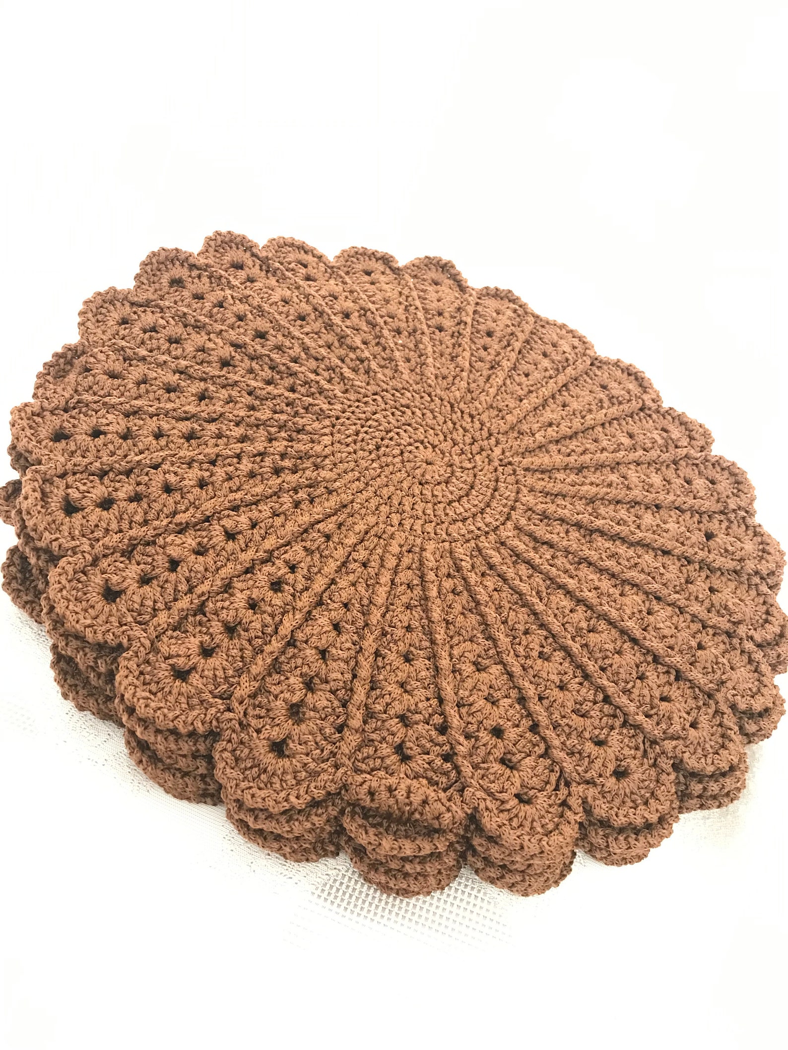 Crochet Placemat,dinner Plate Mat Set, Kitchen Decoration, HANDMADE ...