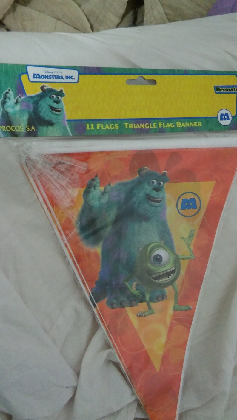 MONSTERS INC. Nylon Flag Banner - Etsy