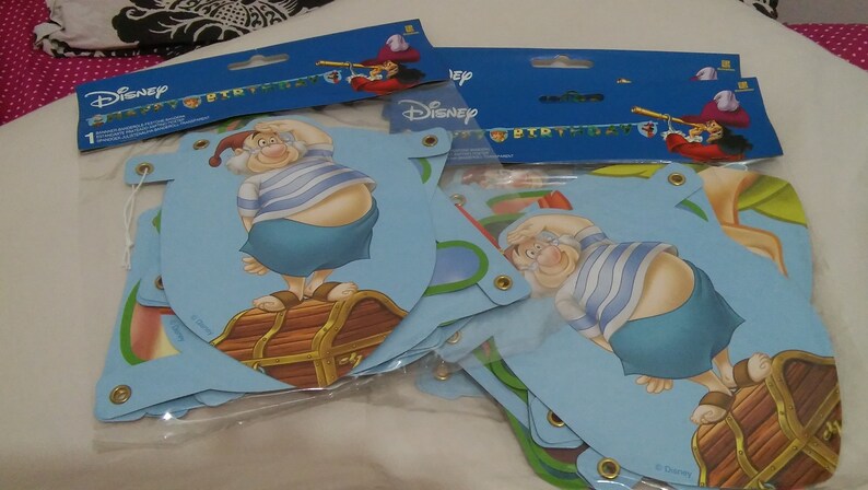 PETER PAN Happy Birthday Cardboard Flag Banner - Etsy