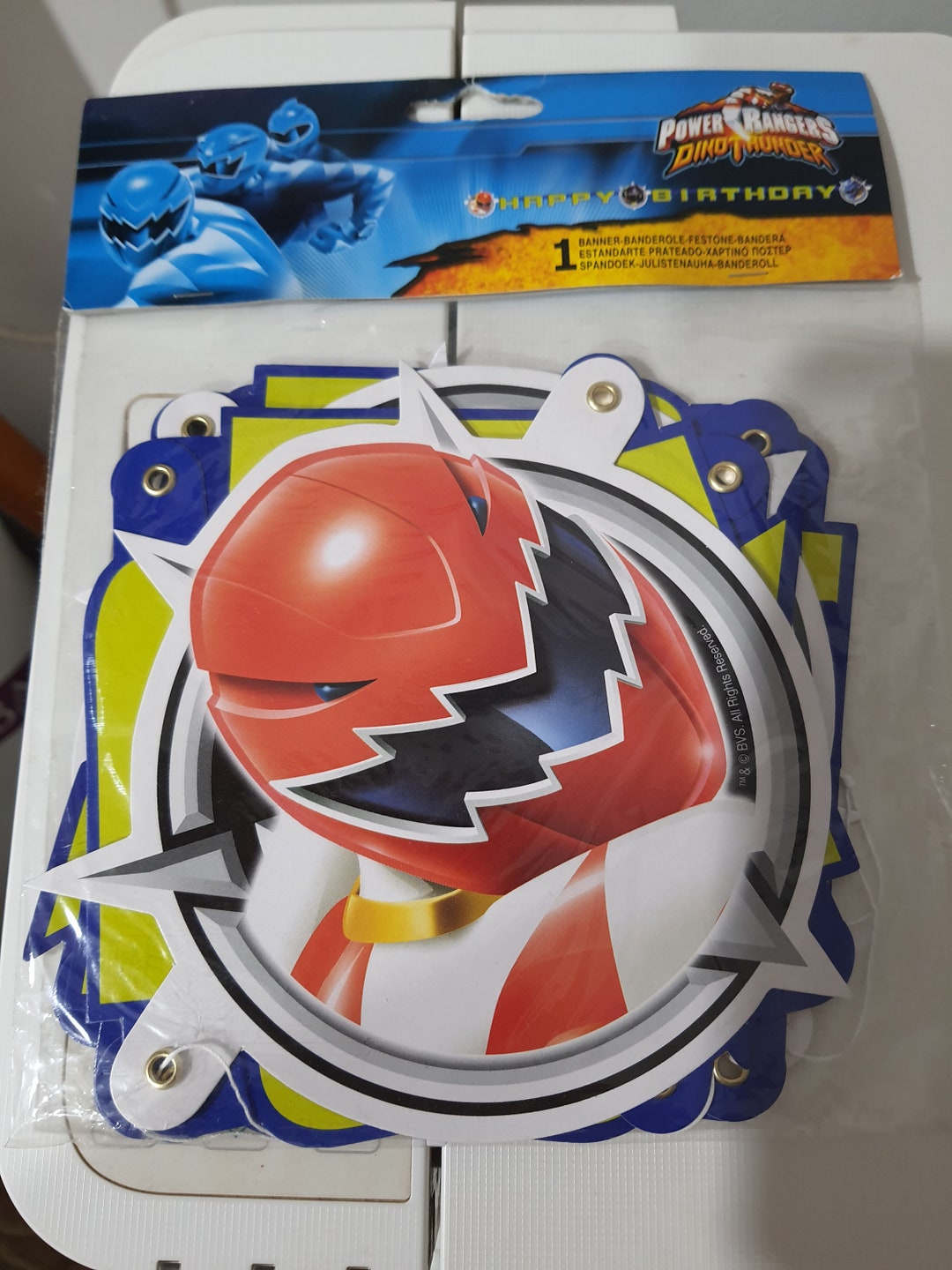 Power Rangers Happy Birthday Flag Banner - Etsy