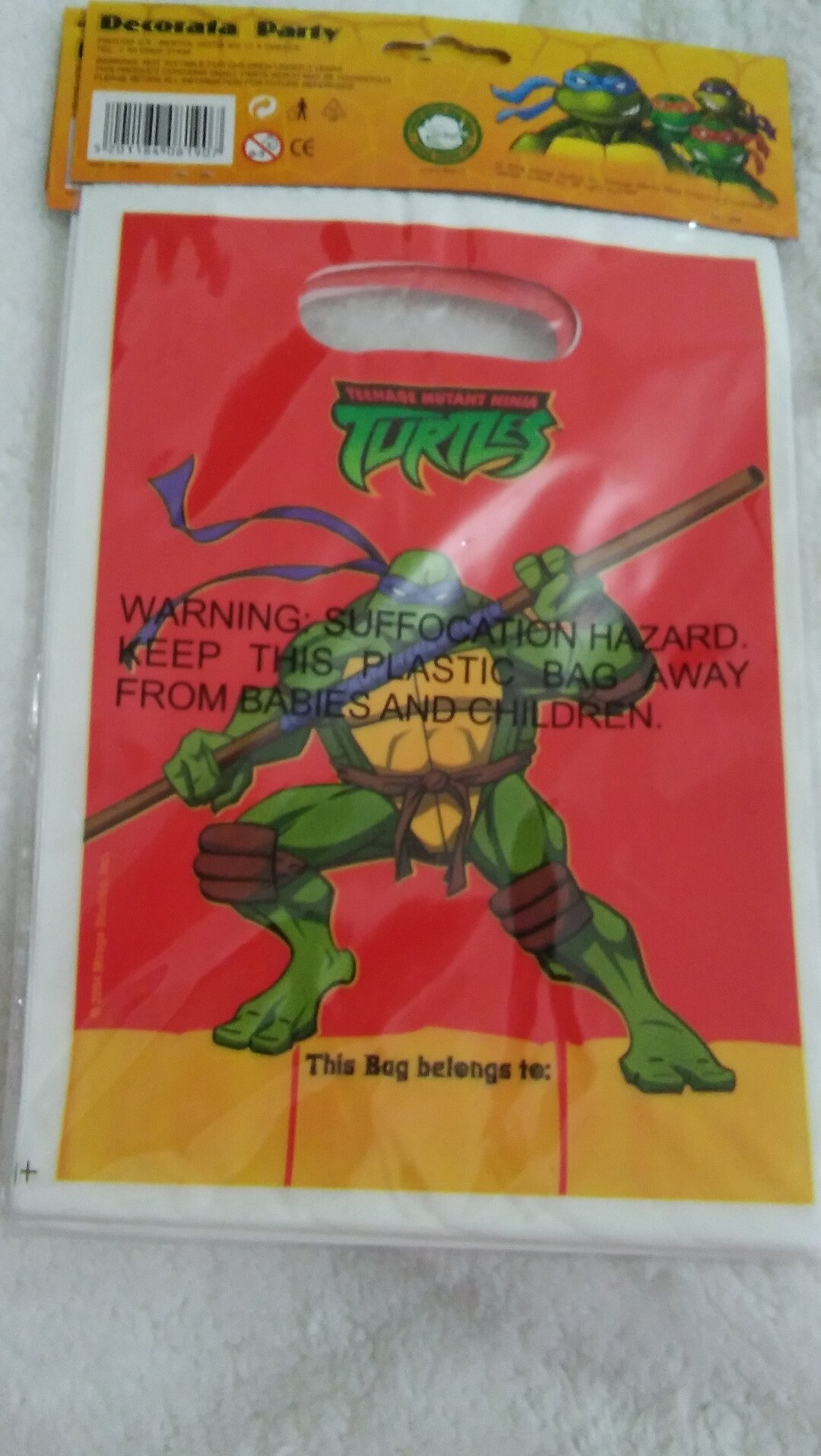 8 X Ninja Turtles Loot Bags - Etsy