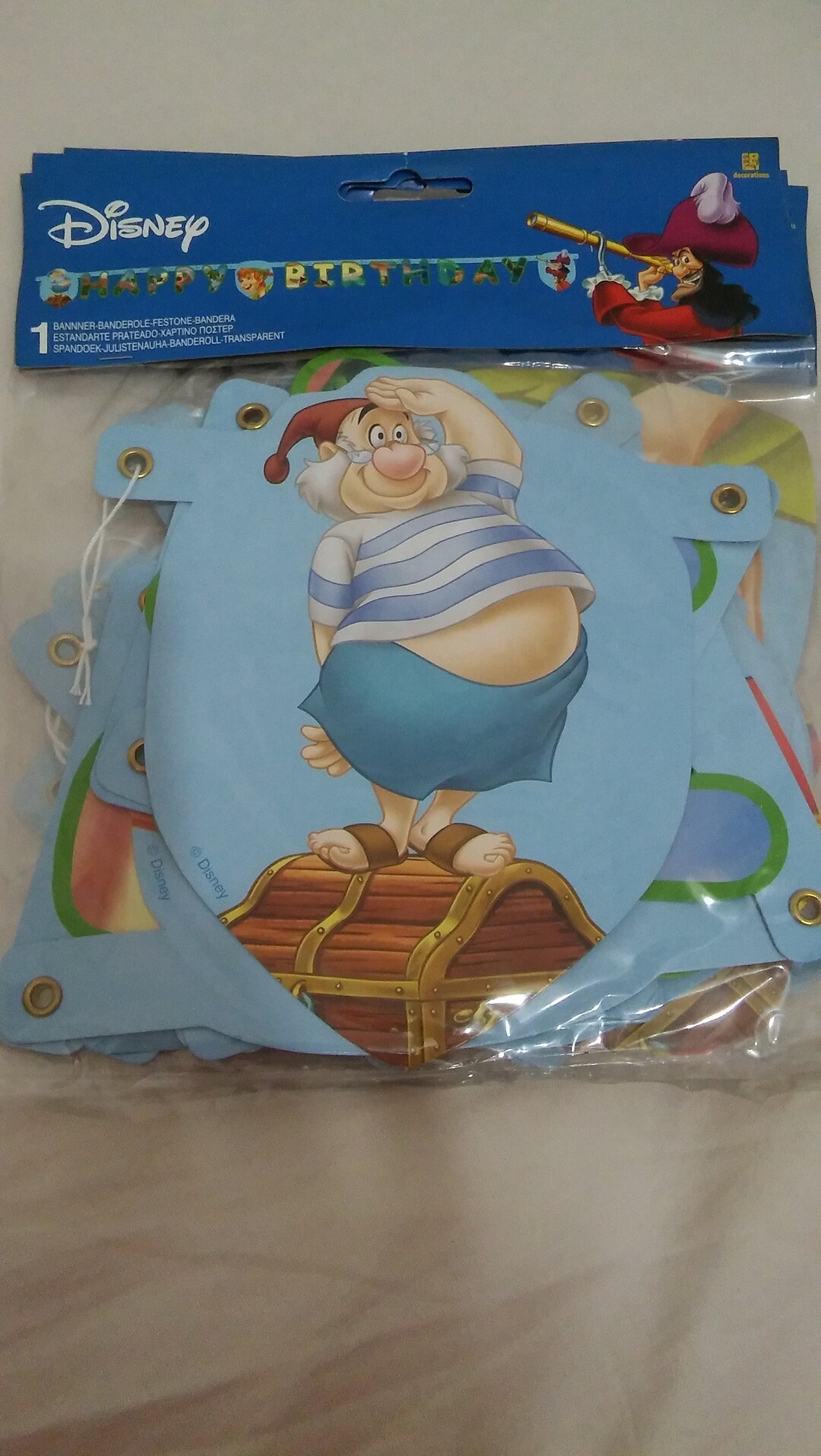 PETER PAN Happy Birthday Cardboard Flag Banner - Etsy