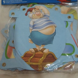 PETER PAN Happy Birthday Cardboard Flag Banner - Etsy