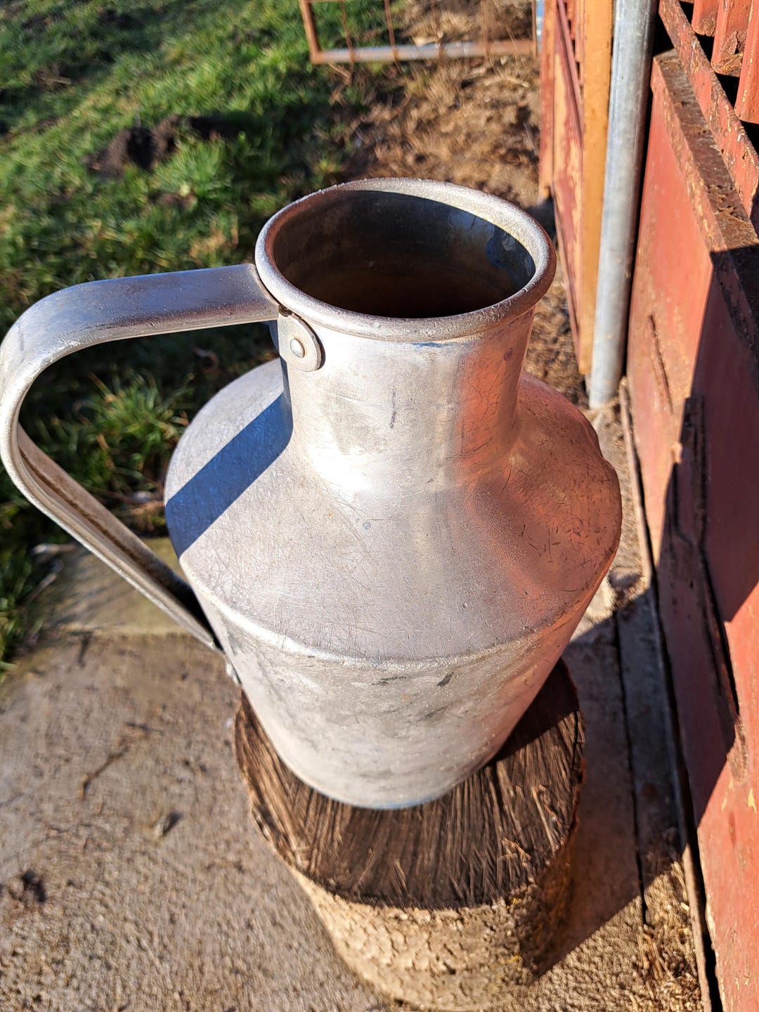 Vintage Aluminum Watering Handle Can, Eco-friendly Aluminum Watering ...