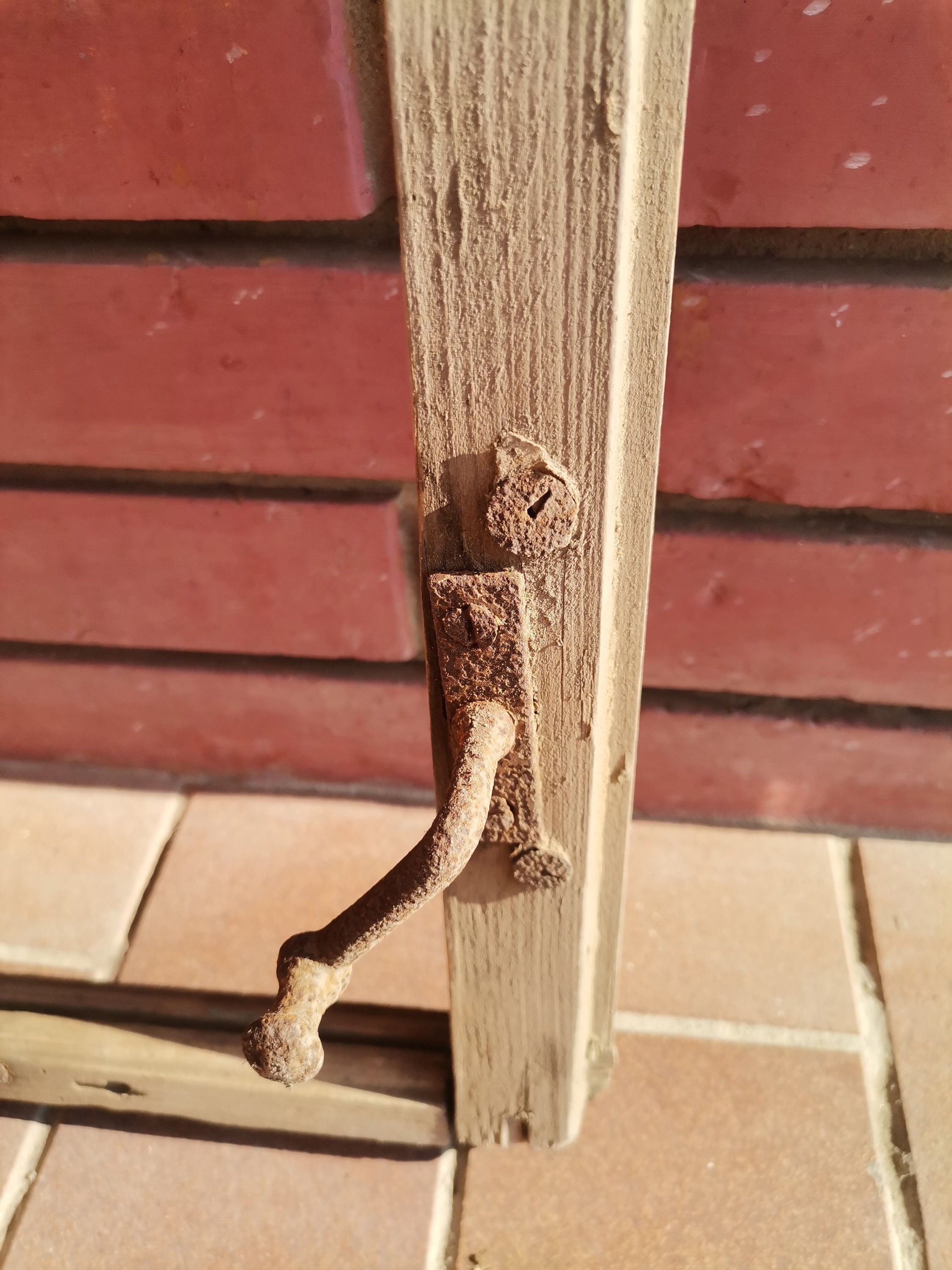 Old Primitive Farmhouse Brown Window Frame Wooden Frames Wall Decor ...