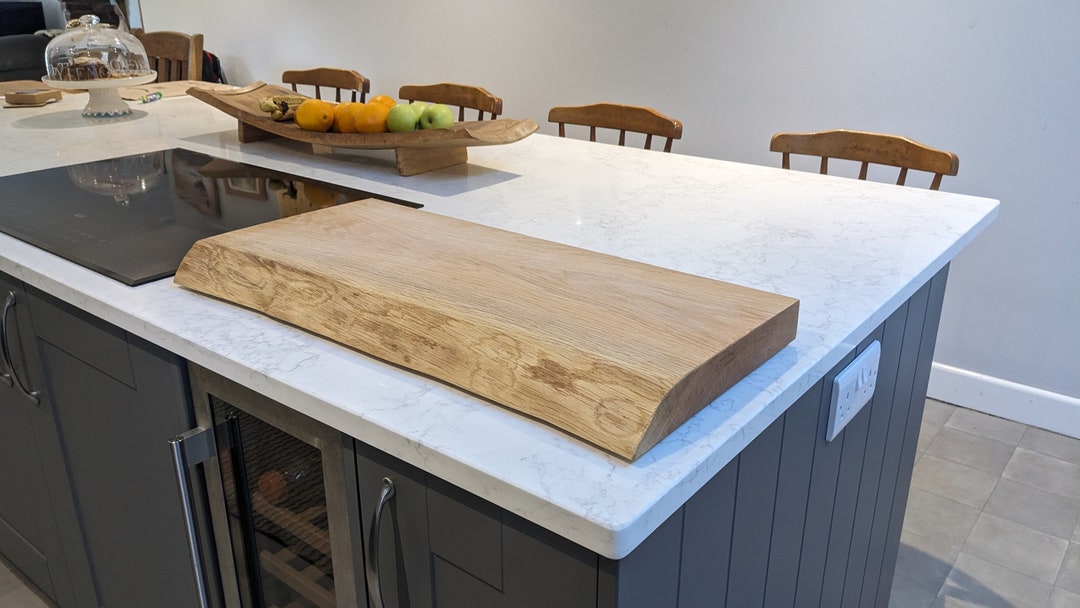 Extra Large Live Edge Oak Chopping Board Solid Oak Chopping Block and ... Extra Large Live Edge Oak Chopping Board Solid Oak Chopping Block and ...