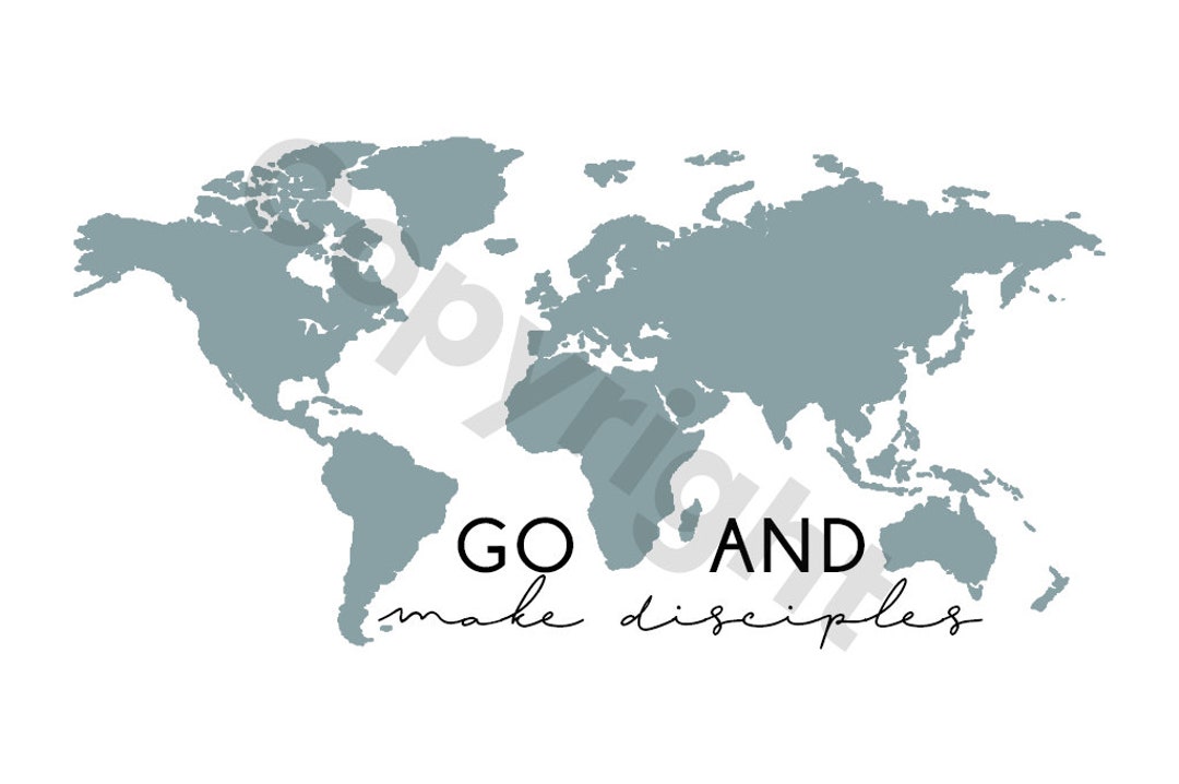 Digital PNG Go and Make Disciples Transparent Background T-shirts ...