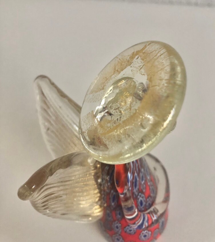 Vintage Murano Glass Millefiori Angel Made in Italy - Etsy