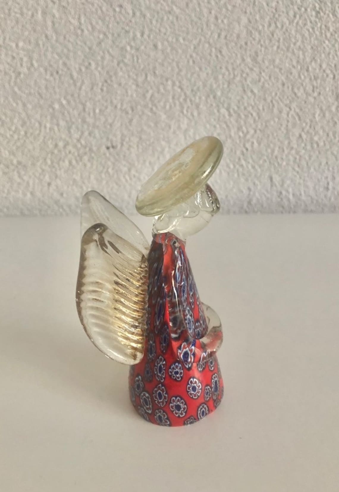 Vintage Murano Glass Millefiori Angel Made in Italy - Etsy