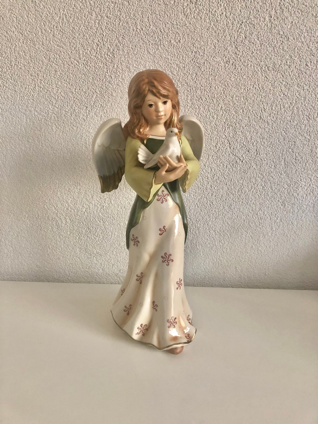Rare Find Vintage BIG German Goebel Guardian Angel Porcelain Figurine ...