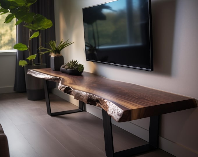 Wood Monitor Stand, Walnut Tv Stand, Walnut Monitor Stand, Wooden ...