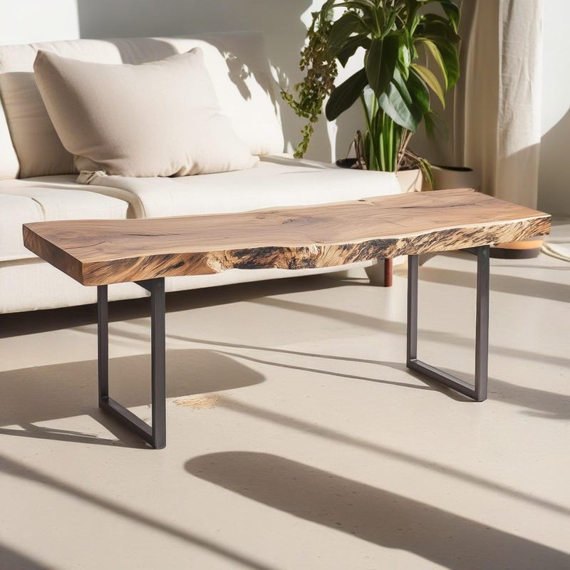 Raw Wood Coffee Table - Etsy