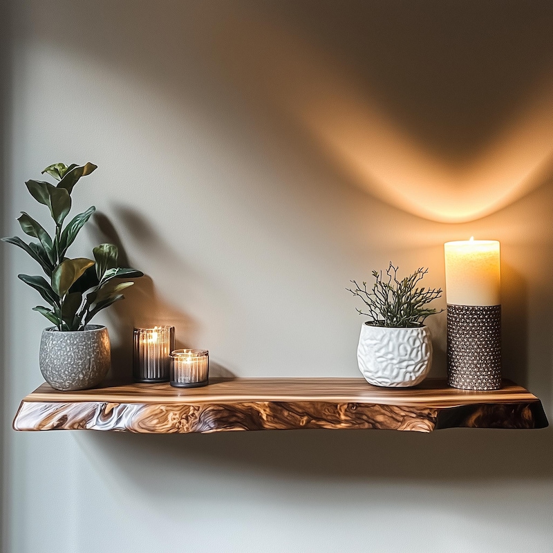 Live Edge Shelf - Etsy