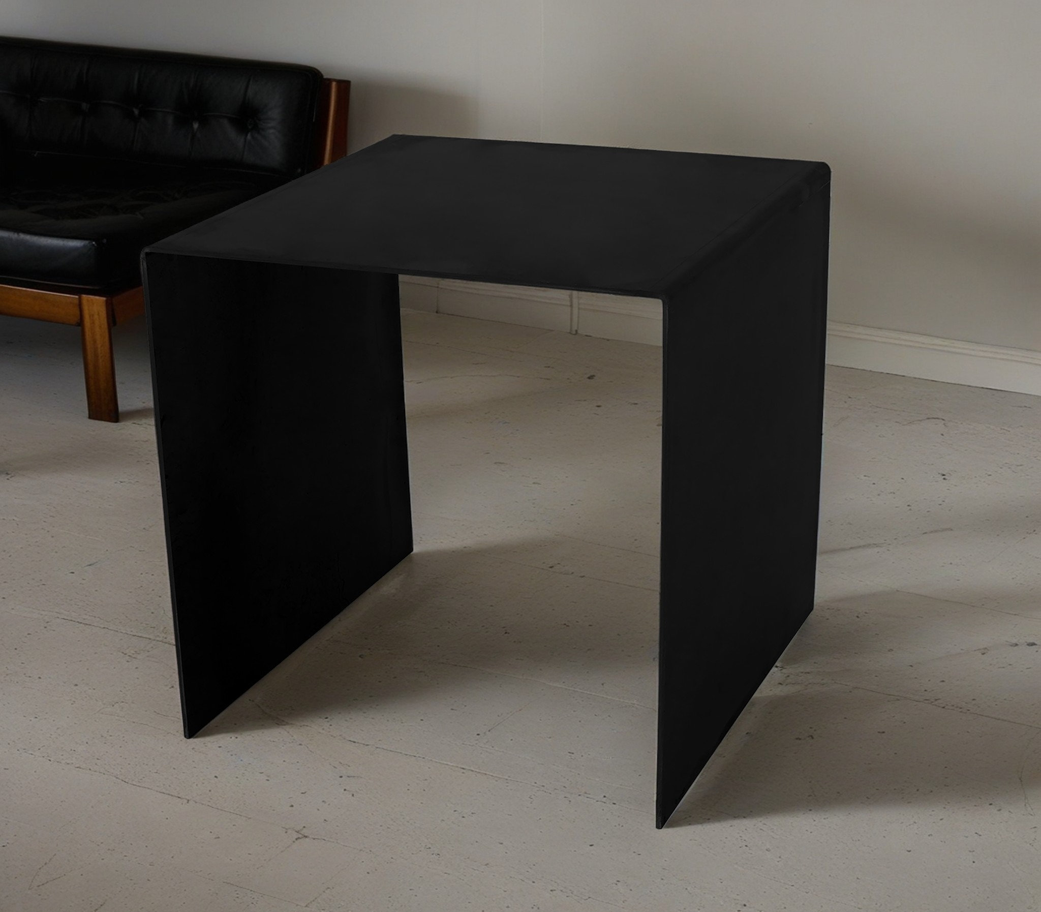 Black Coffee Table Black Metal Coffee Table Modern Coffee Table Metal ...