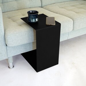 Black C Side Table Metal Coffee Table C Table Black Coffee Table - Etsy
