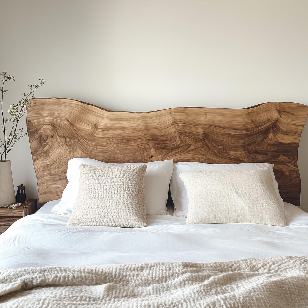 Live Edge Wood Headboard