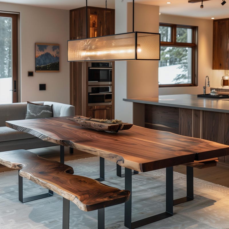 Live Edge Dining Table - Etsy