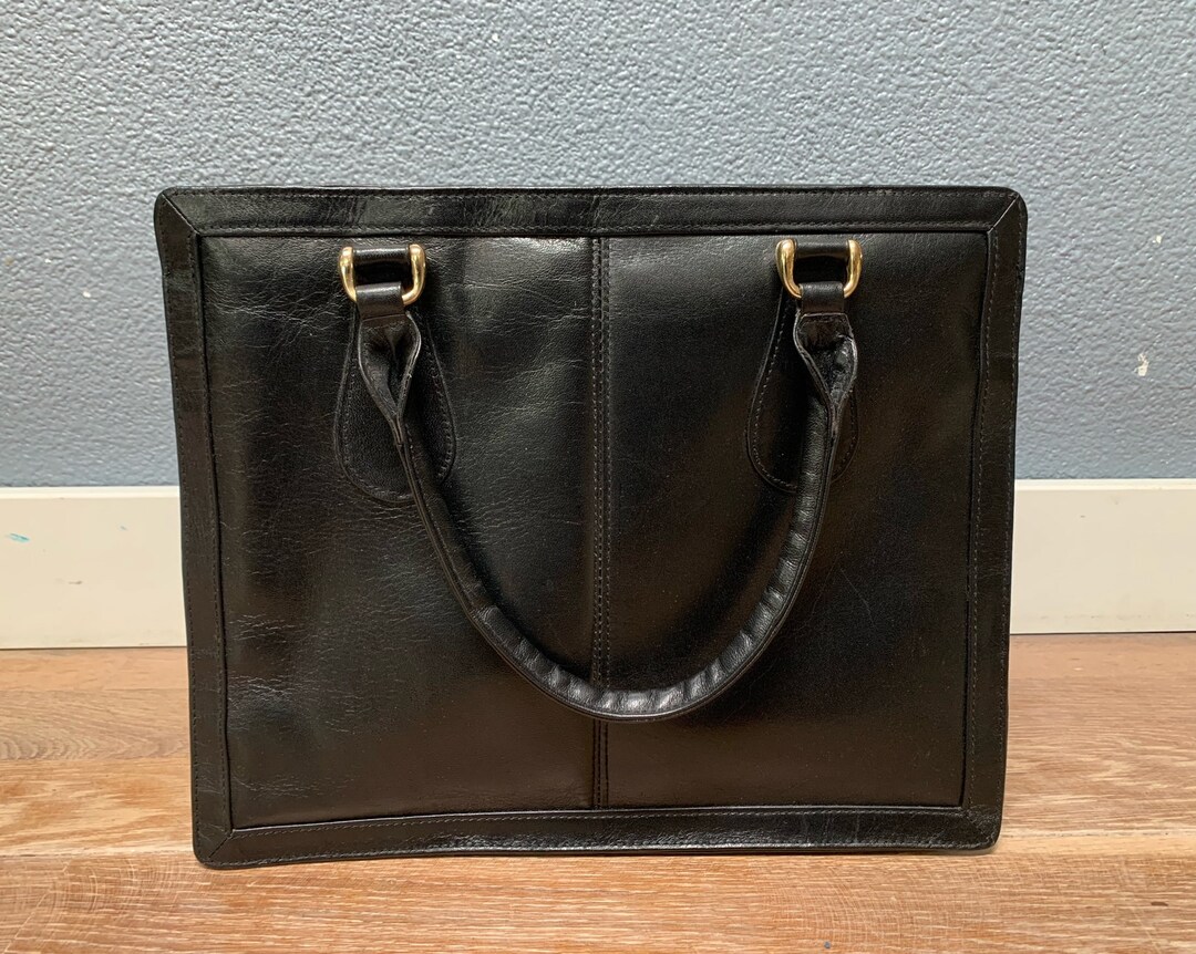 Square Black Leather Handbag Shoulder Bag Ladies Bag Leather Bag ...