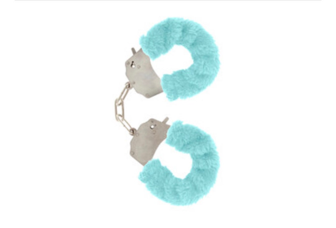 Toyjoy Furry Fun Wrist Cuffs Aqua - Etsy