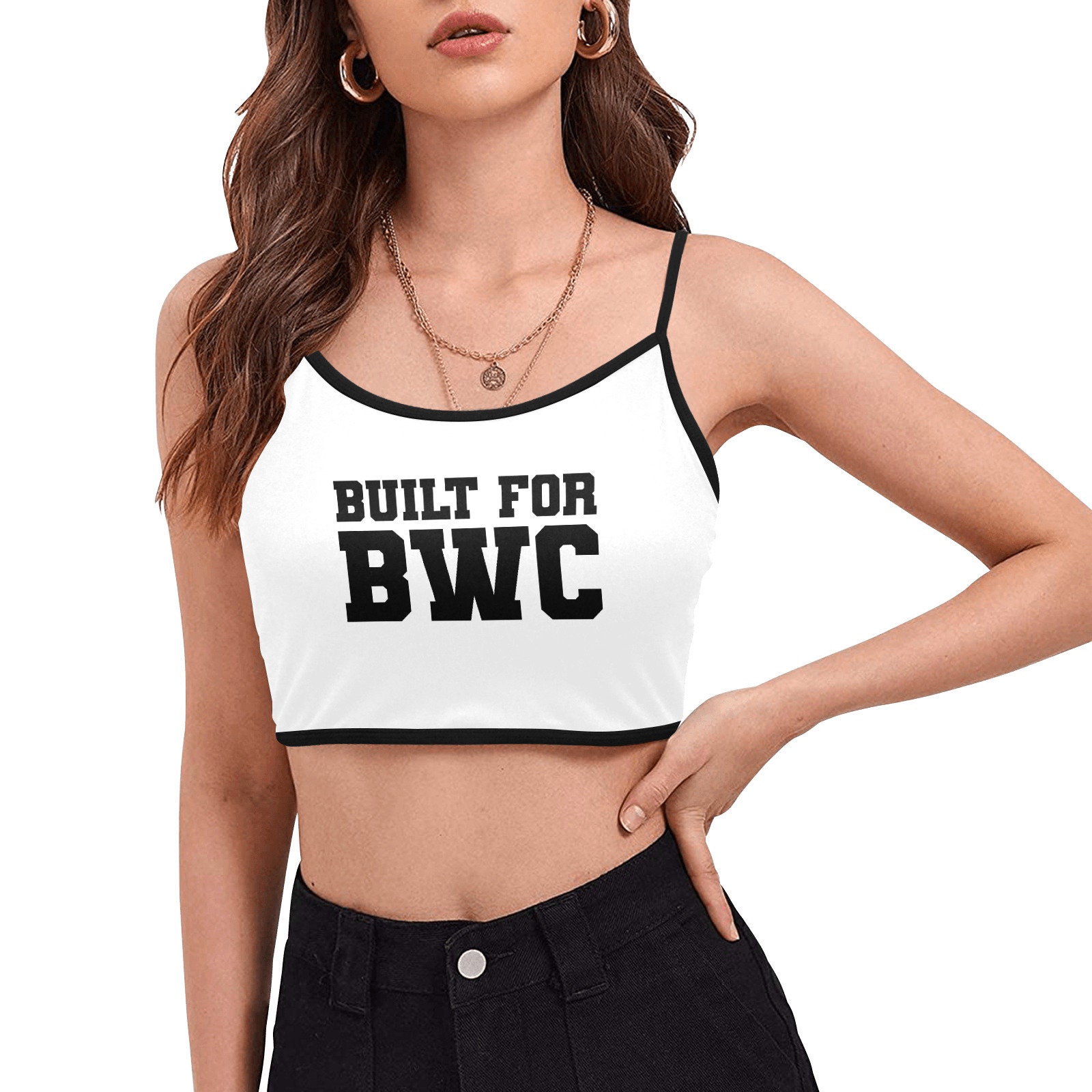 Built for BWC Spaghetti Strap Crop Top, Queen of Hearts Crop Top ...
