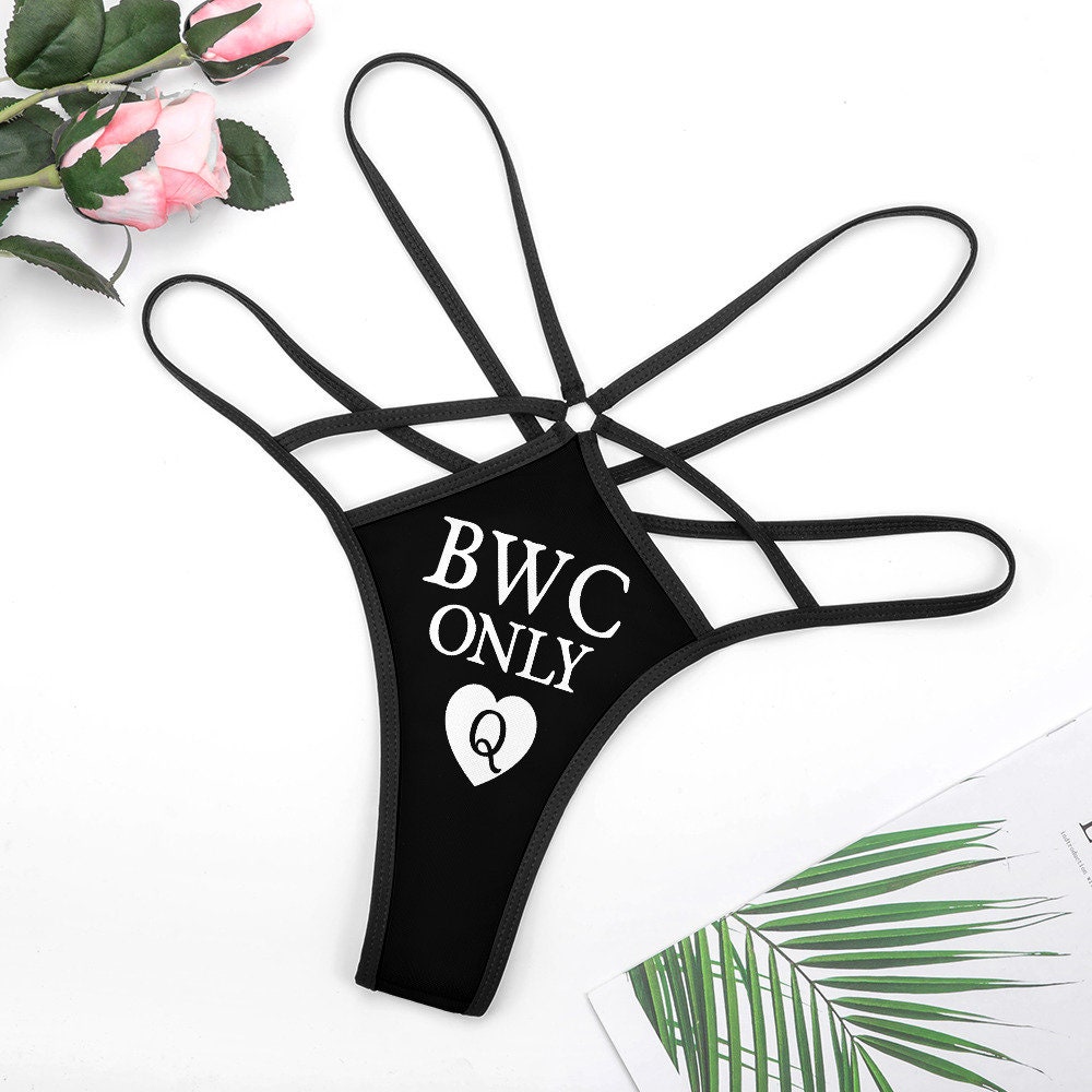 Bwc Only Thong Queen Of Hearts Panties Qoh T Bleached Bwc Raceplay Interracial White
