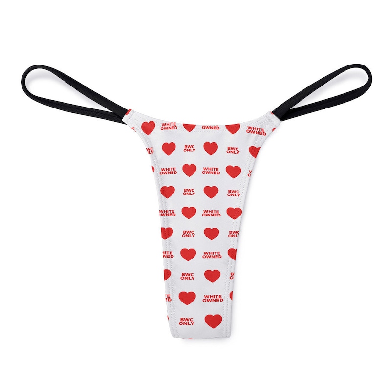 Queen of Hearts Thong, BWC Only Thong, Raceplay Gift, Bleached, Bleachbunny, QOH, BWC ...
