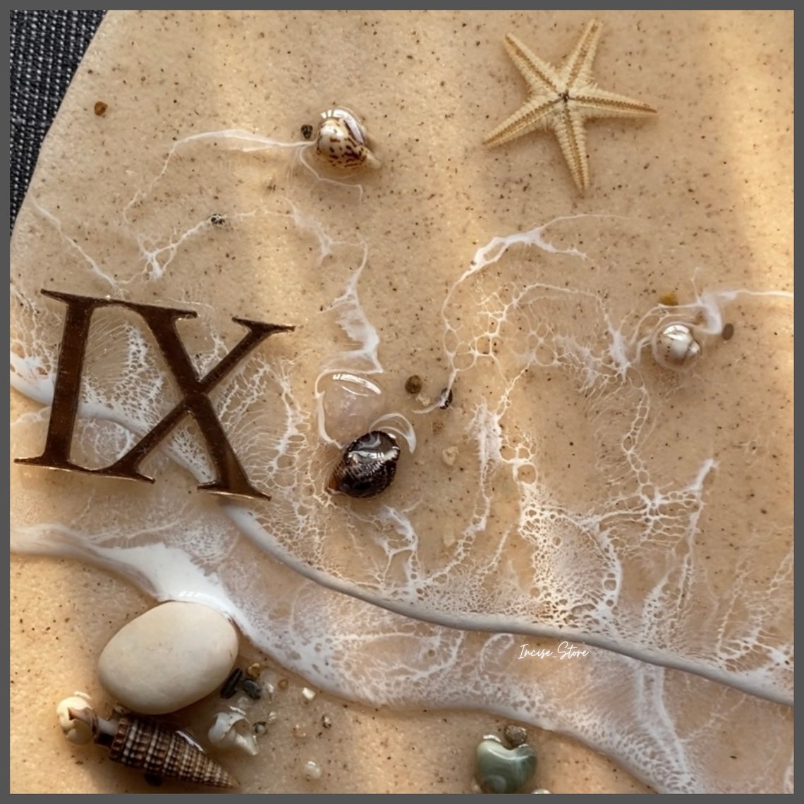Resin Seashell Wall Clock Handmade Beach Clock Epoxy Resin - Etsy