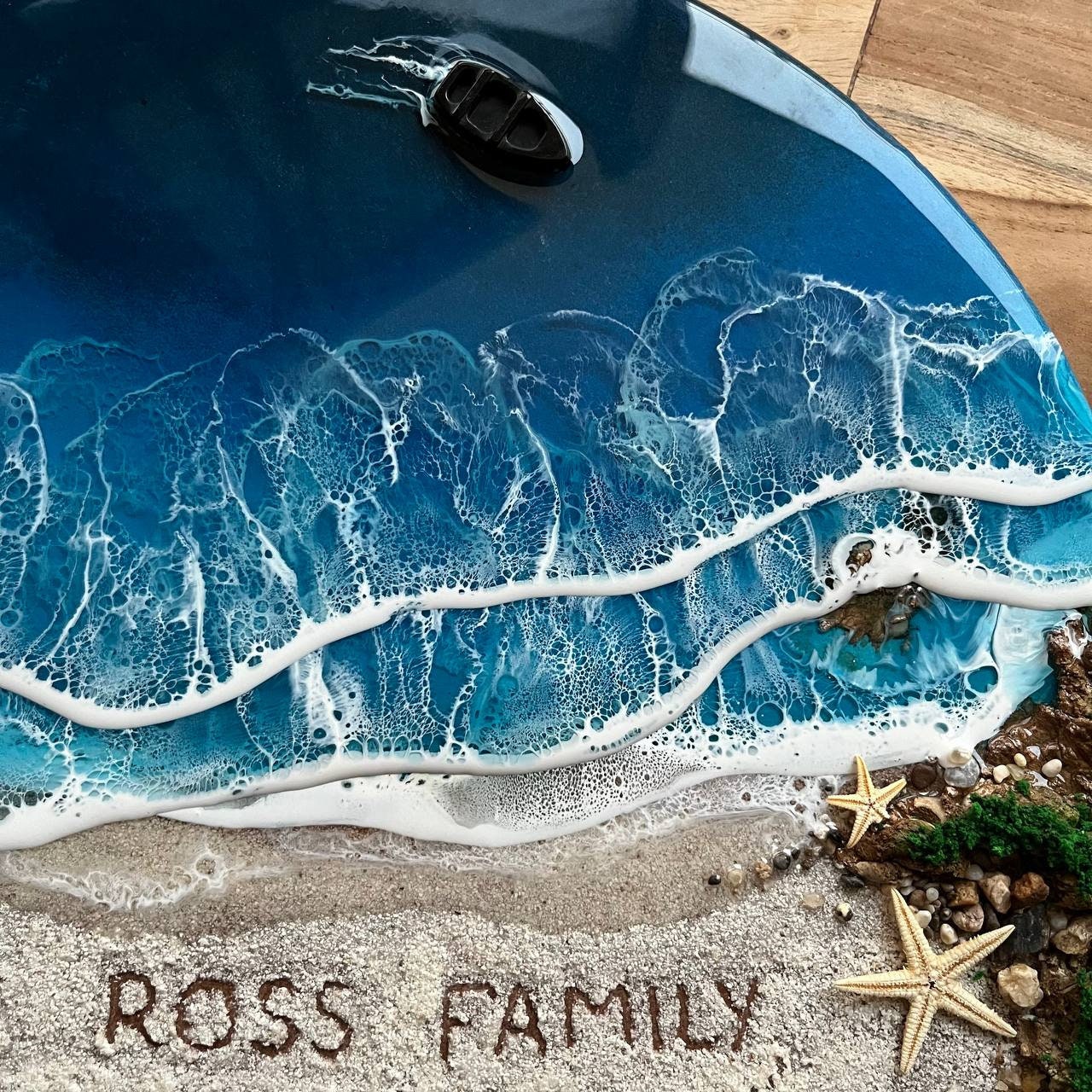 Epoxy Resin Sea Heart Seascape Resin Ocean Wall Art - Etsy