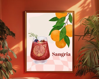 Piña Colada Cocktail Poster Digital Download Pixelposterz Instant ...