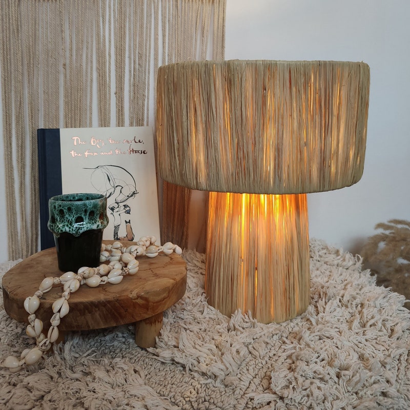 Raffia Nightstand - Etsy