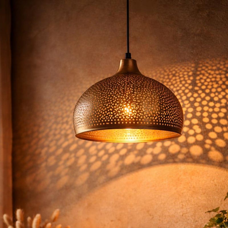 Perforated Lamp - Etsy