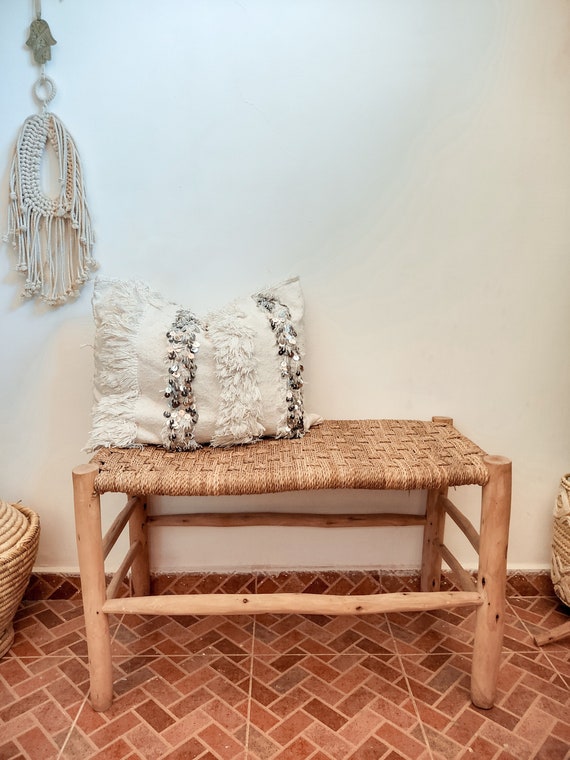 Balinese Style Bench Maze Rope Bali Wooden Platform Corner Sofa Set