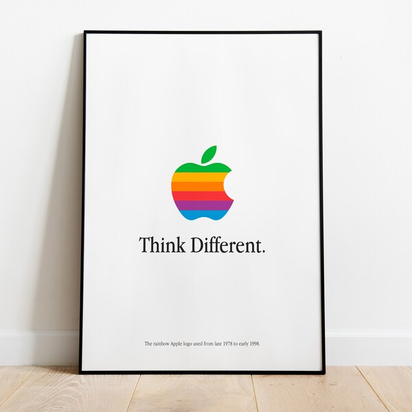 Apple Poster - Etsy