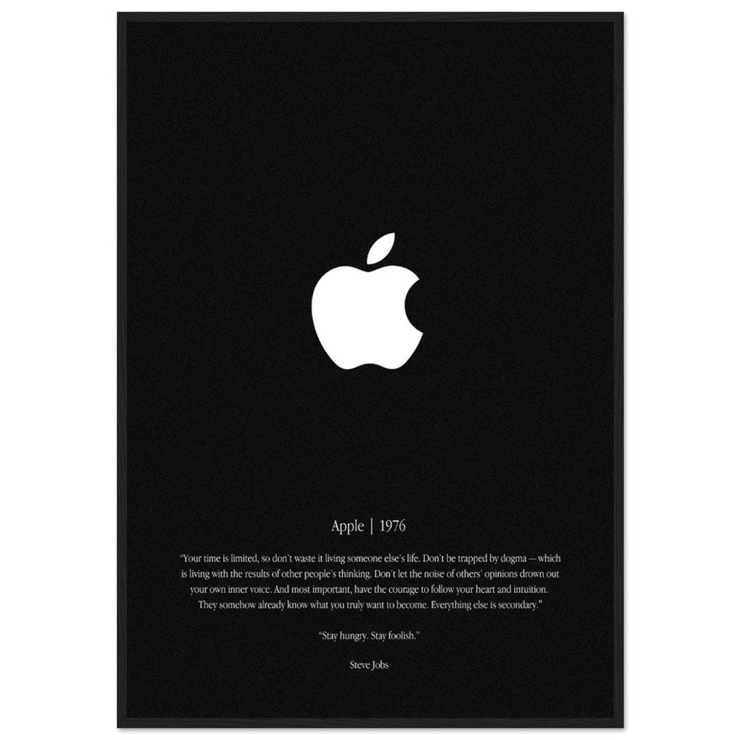Premium Matte Paper Apple Logo Poster Gift for Apple Lovers - Etsy