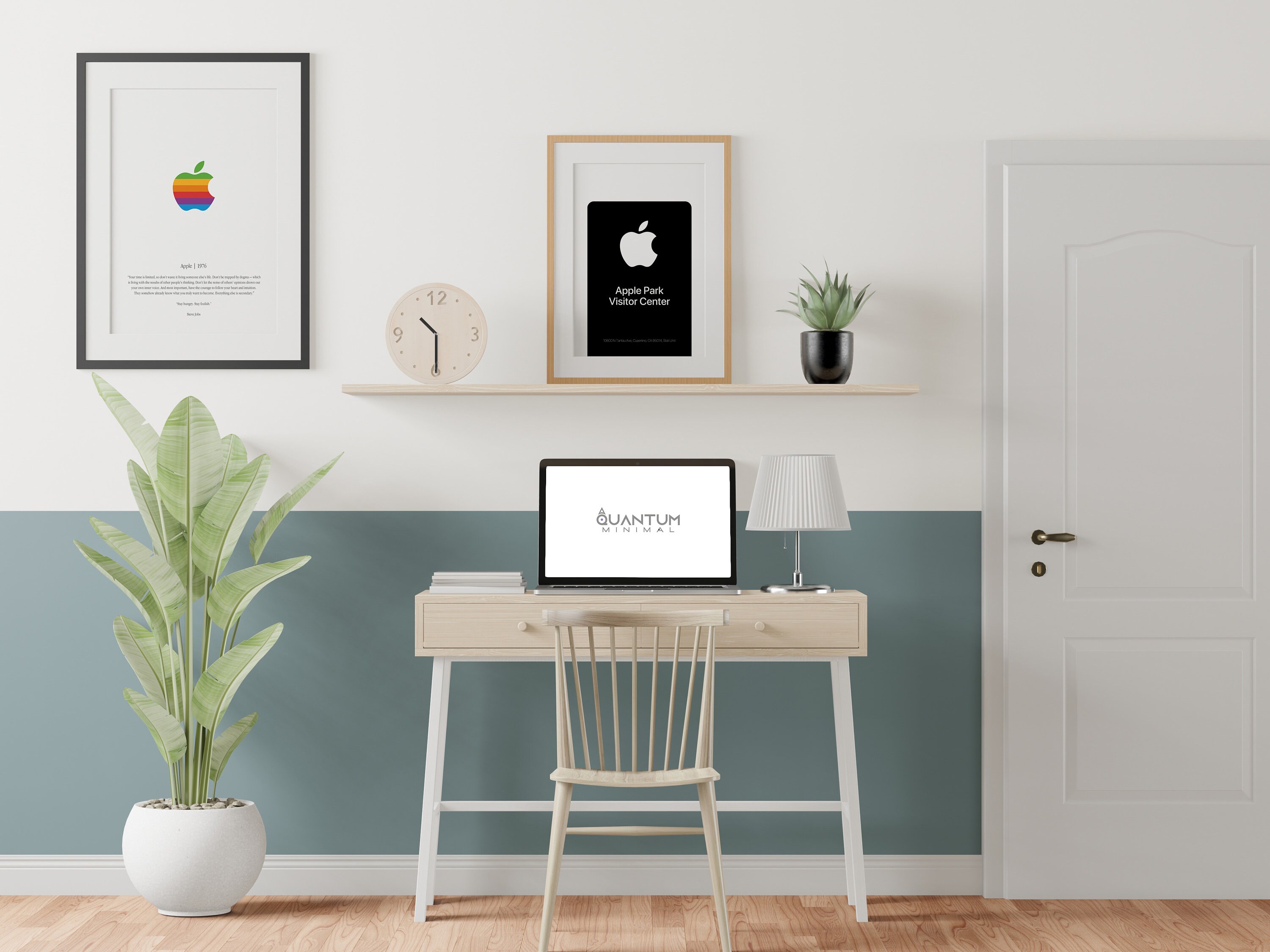 Apple Logo Poster, Apple Park, Gift for Apple Lovers, Motivational Art ...