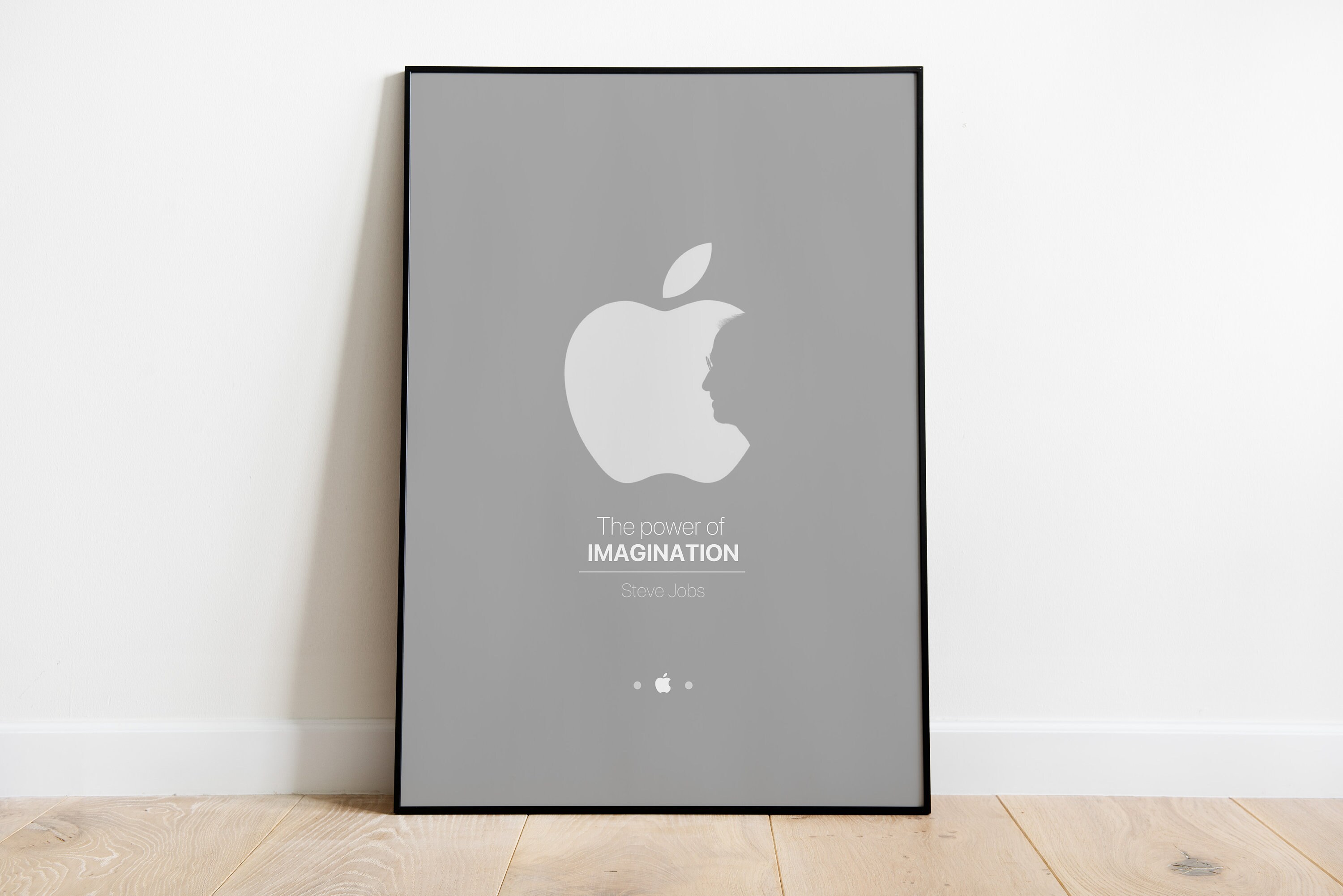Apple Logo Poster Gift for Apple Lovers Motivational Art - Etsy UK