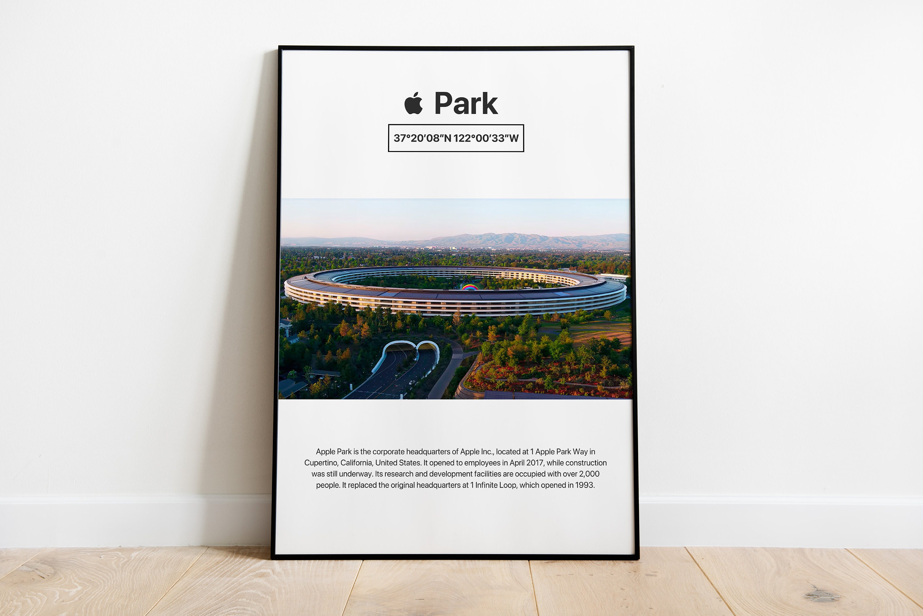 Poster Apple Park, Apple Park Print, Gift for Apple Lovers ...