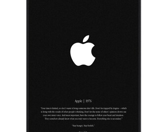 Apple Logo Poster the Rainbow Apple Logo Gift for Apple - Etsy
