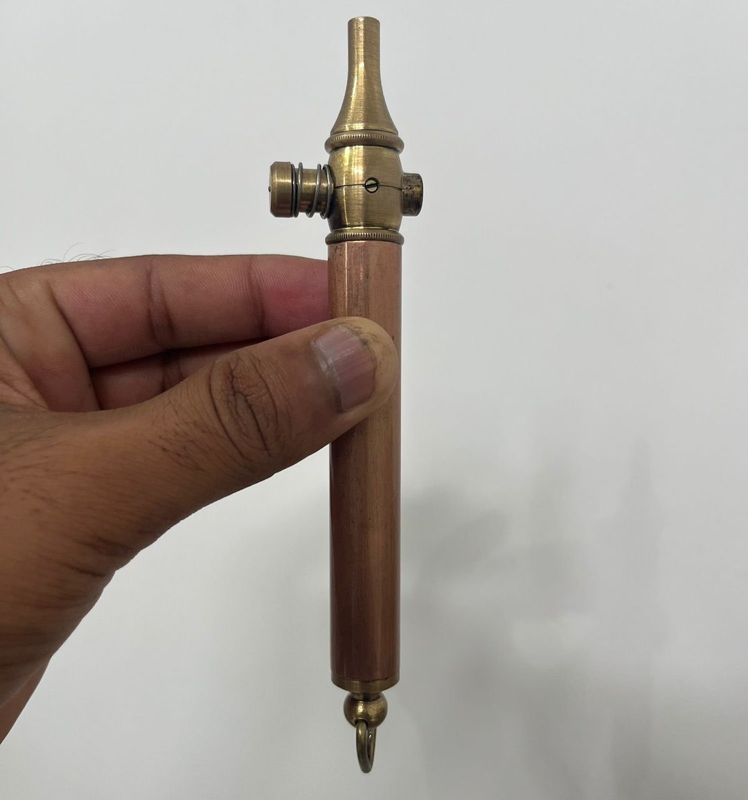 Victorian Style Miniature Long Pencil Shape Copper Gun Powder Long ...