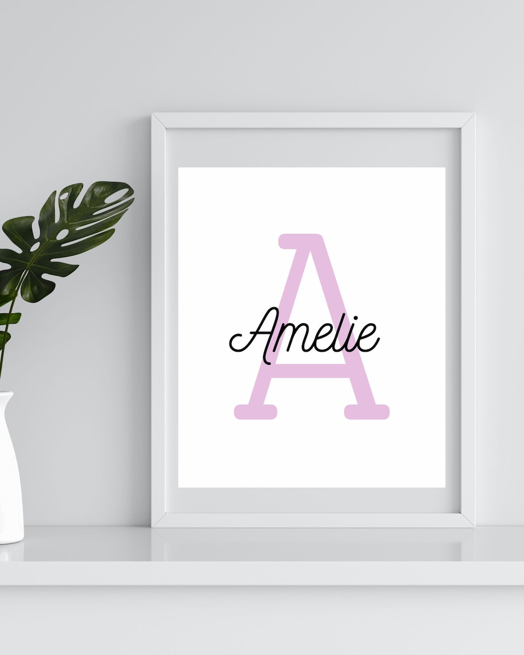 Bespoke Initial Print, Custom Printable Name, Childs Personalised Name ...