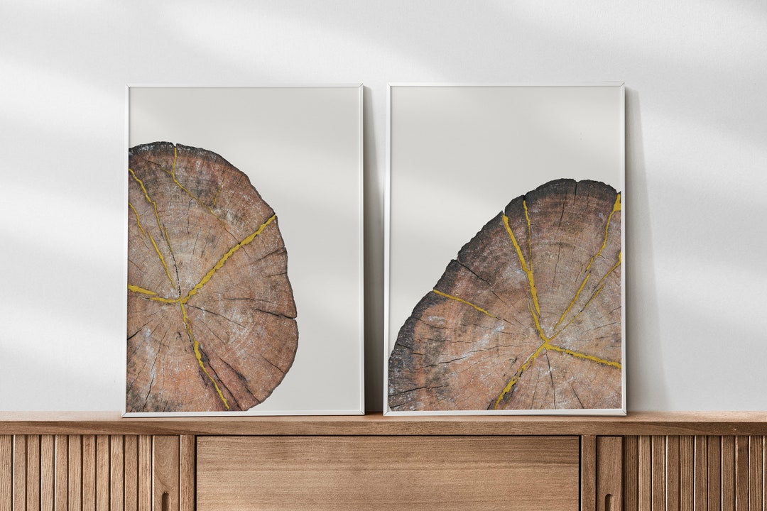 Kintsugi Inspired Wall Prints Modern Wall Art Abstract Art - Etsy
