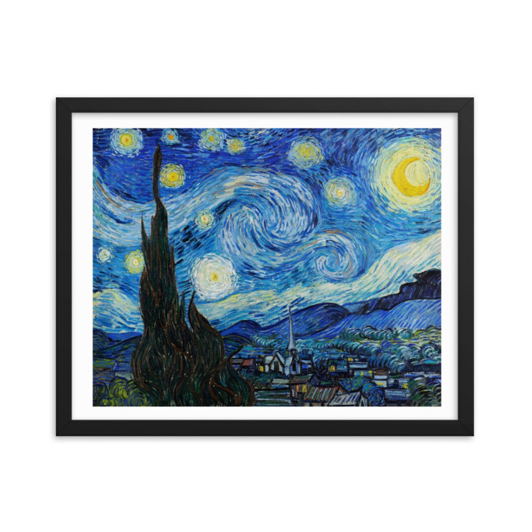 The Starry Night Reproduction by Vincent Van Gogh Poster Famous ...