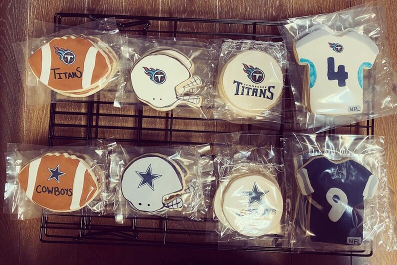 Football Theme Cookies - Etsy