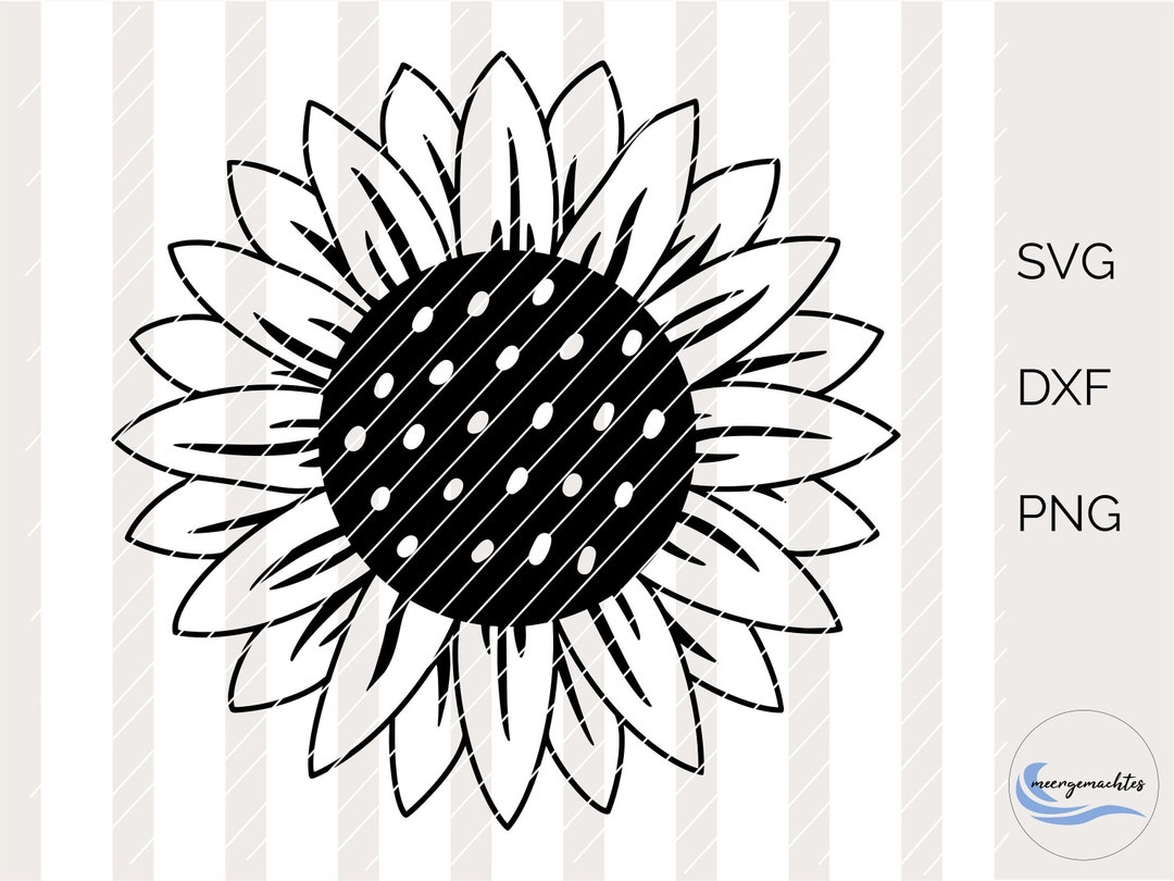 SVG Sunflower, Flower, DXF, Summer, PNG, Plotter File, Cricut ...