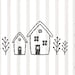 SVG Two Houses, Spring, Plotter File, DXF, Cricut, Silhouette - Etsy
