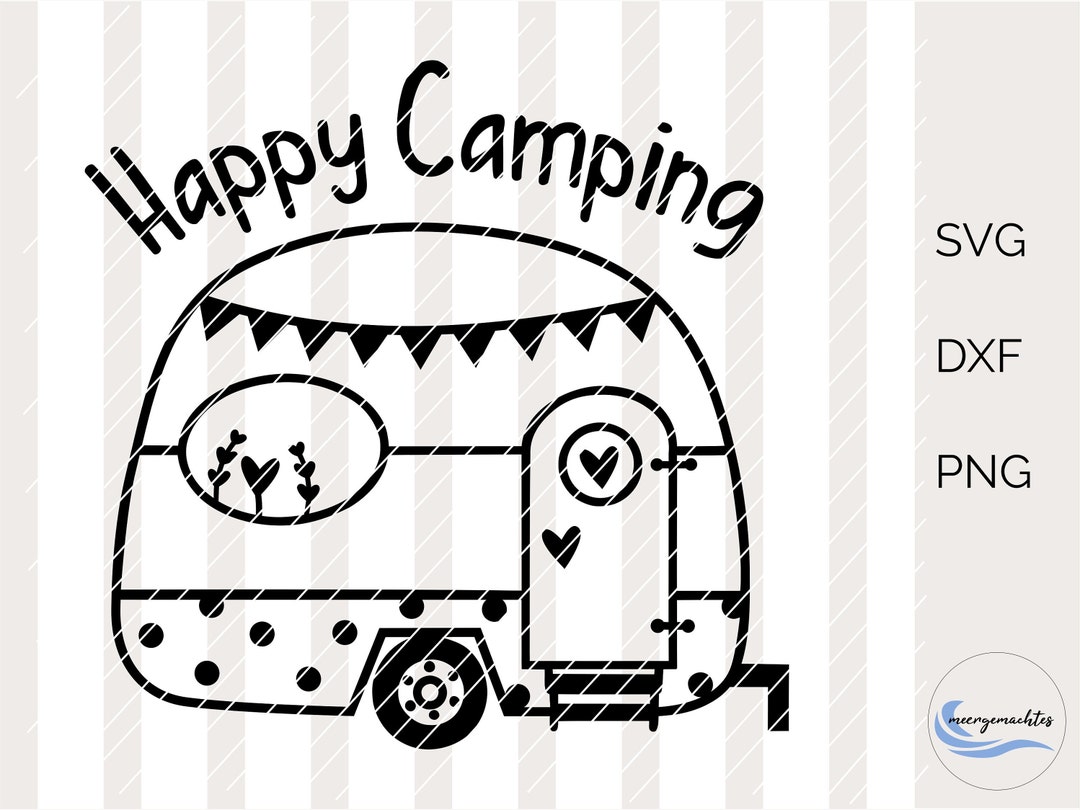 SVG Caravan, DXF, Camping, Tent, Summer, PNG, Plotter File, Cricut ...