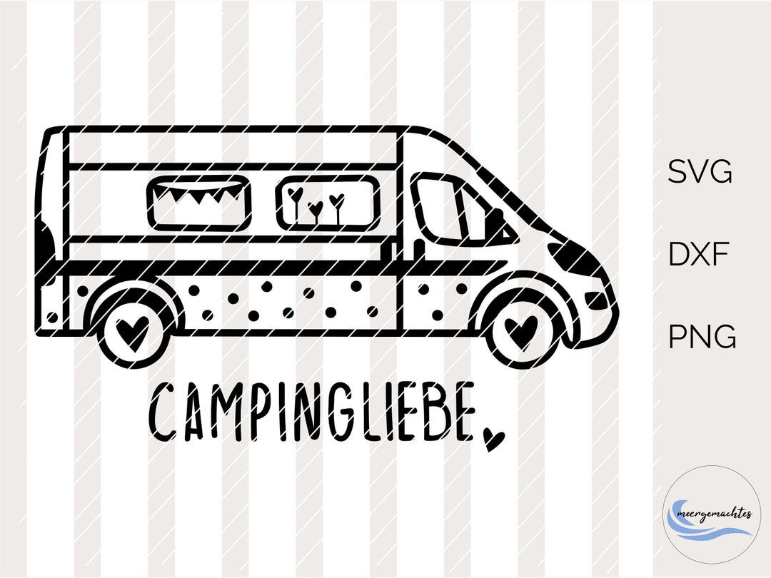 SVG Camper, DXF, Camping, Camping, Summer, PNG, Plotter File, Cricut ...
