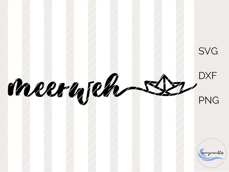 SVG meerweh DXF Meer Sommer Strand PNG Plotterdatei - Etsy.de